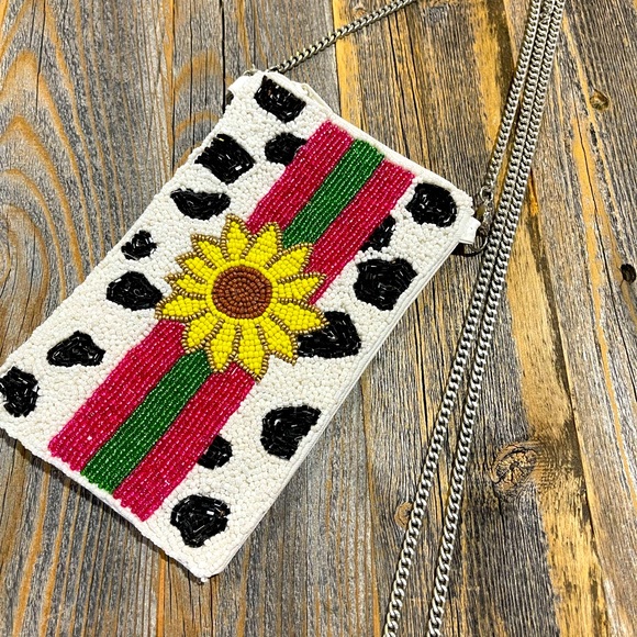Bags | Viola Beaded Sunflower Purse | Poshmark